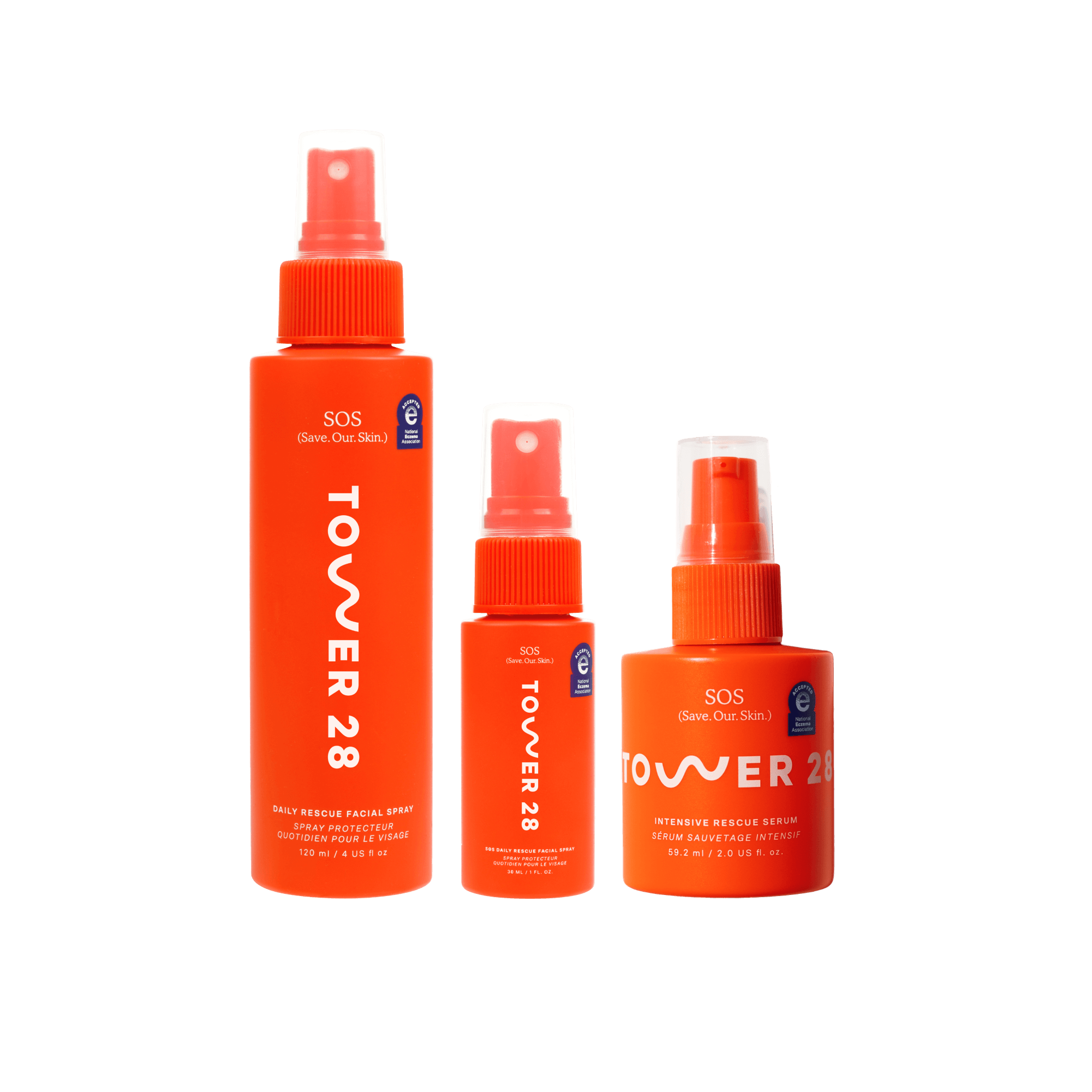 SOS Facial Spray and Serum Skincare Set | Tower 28 Beauty